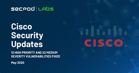 Cisco Releases Security Updates For Multiple Products Secpod Blog