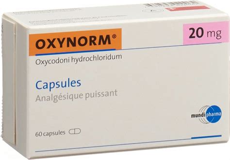 Oxynorm Kapseln 20mg 60 Stück In Der Adler Apotheke