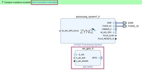 Tutorial Blink A LED With AXI GPIO