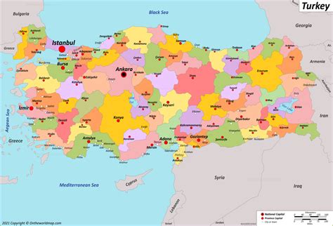 Political Map Of Turkey