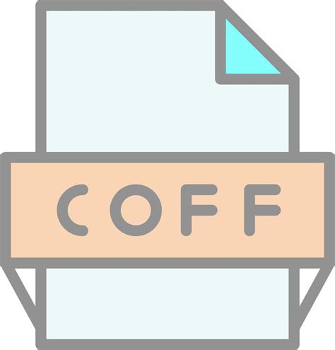 coff file format icon 15581241 vector art at vecteezy