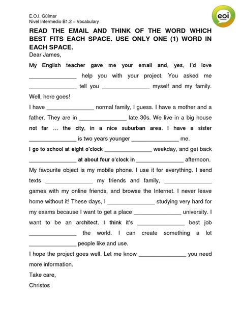 Gap Exercise 1 Pdf Communication