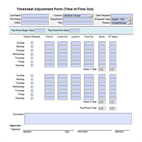 11 Time Tracking Templates Sample Templates