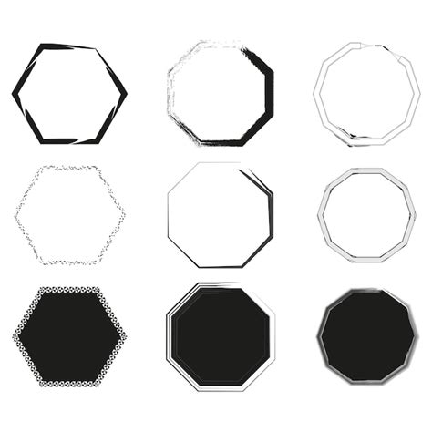 Premium Vector Grunge Hexagon Vector Illustration Eps 10 Stock Image