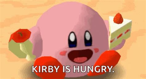 Kirby Eating Cake