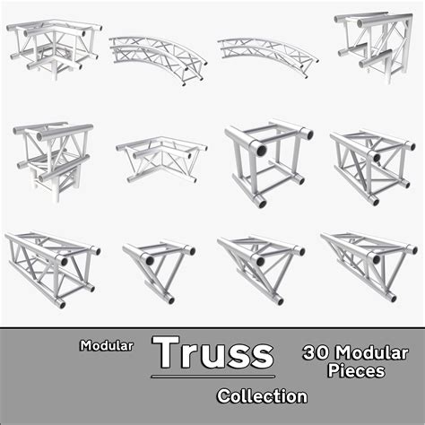 Modular Truss Collection Free 3d Models Obj Obj Download Free3d