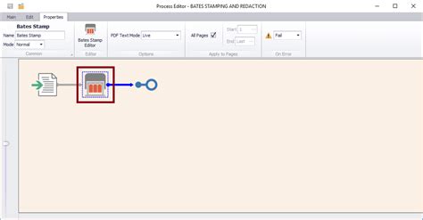 using a bates stamp workflow object