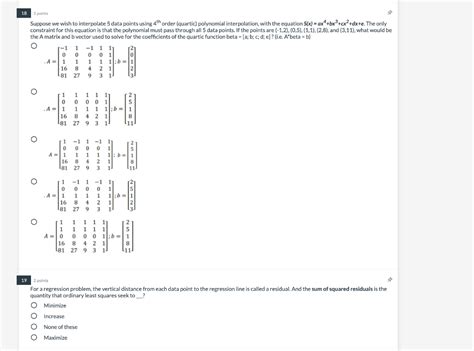 Solved Points Suppose We Wish To Interpolate Data Chegg