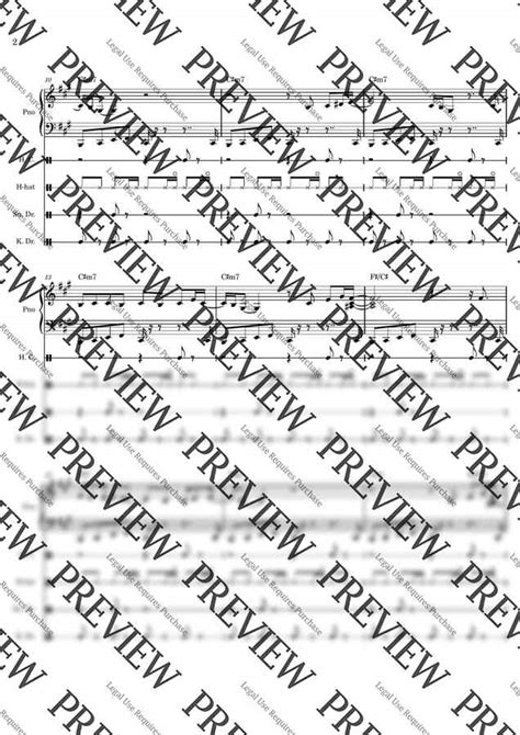 악보 마이클 잭슨 Thriller 피아노 드럼 By Aqua Music