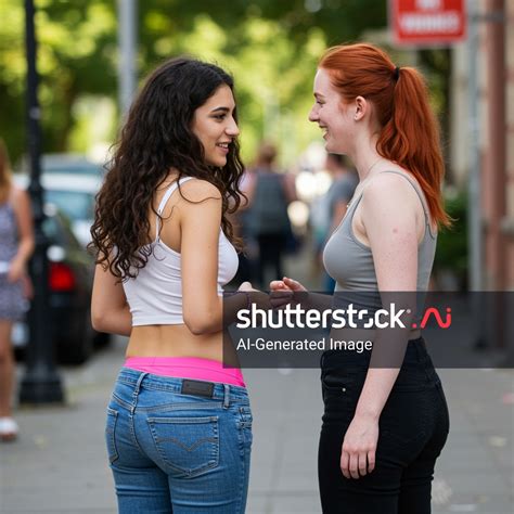 Woman Her 20s Sagging Her Jeans Ai Generated Image 2587000461