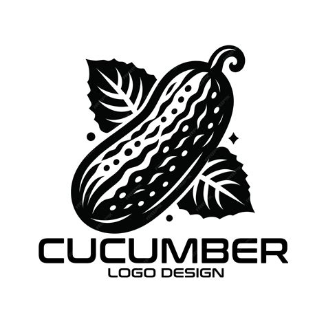 Cucumber Vector Logo Design Premium Ai Generated Vector