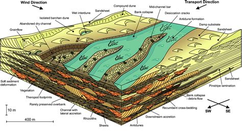 depositional model of an ephemeral fluvial system based upon field data