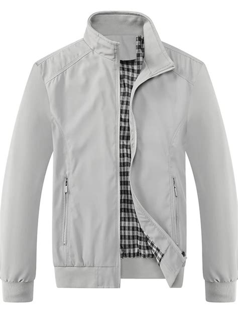 Mens Lightweight Jacket Summer Jacket Windbreaker Transition Jacket Business Daily Windproof