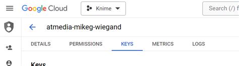 Google Authenticator API Key Json Format Layout Requirements KNIME Analytics Platform KNIME