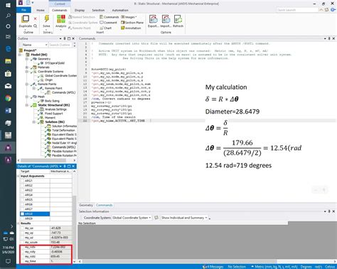 Measure Angle Of Rotation In Ansys
