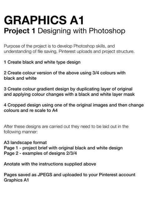 Exercise Brief Photoshop Type Design Design