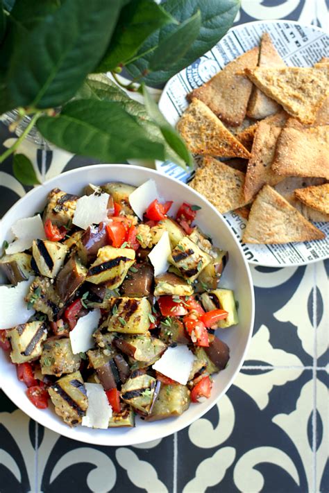 Grilled Eggplant Salad Two Of A Kind
