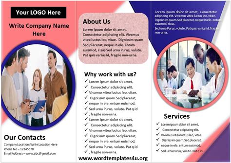 12 Free Tri Fold Brochure Templates In Ms Word Format