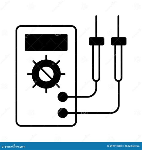 Electrometer Vector Best Gray Line Symbol 145549494