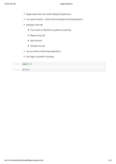 regex python textprocessing datascience machinelearning programming… sushma mettu