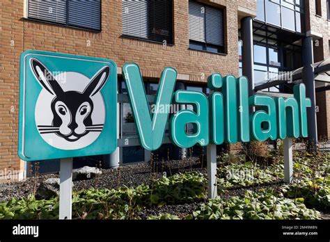 Vaillant Logo With Hare In Front Of Building Brand For Heating
