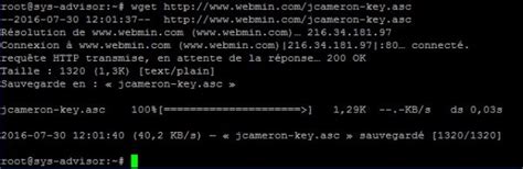 Tuto Debian Installer Mysql Apache Php Et Webmin Sys Advisor
