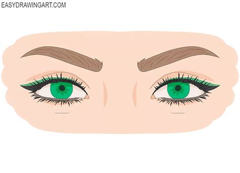 How To Draw Female Eyes Easy Drawing Art