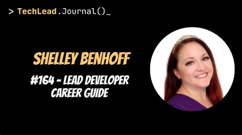 164 lead developer career guide shelley benhoff youtube