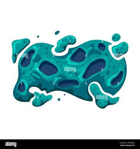 Falling Asteroid And Meteorite Vector Illustration Of Space Meteoroid With Light Effects