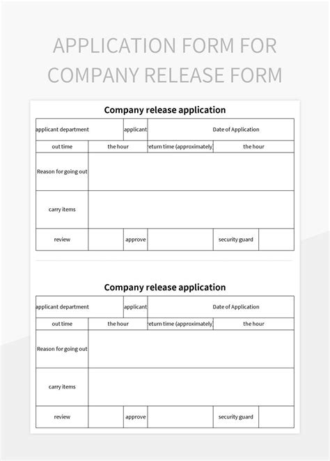 Release Plan Template Excel