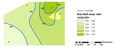 Represent Rainfall Map On Study Area Fig 4 5 Shows Thematic Maps Download Scientific Diagram