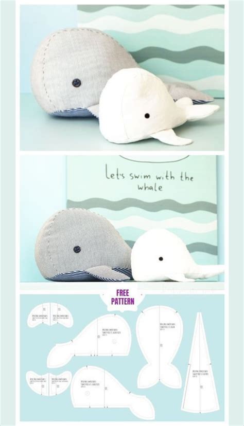 Sew 🐳 Adorable Whale Plushies 3 Free Patterns In 2025 Whale Plush