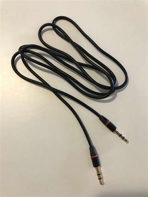 M Male To Male Mm Aux Audio Extension Cable Black Auditech