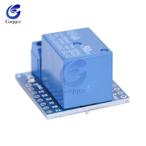 10 개몫 Dc 5v 1 채널 Wemos D1 미니 릴레이 실드 Arduino Esp8266 개발 보드 전원 공급 장치 릴레이 제어 모듈 전기 장비 및 소모품