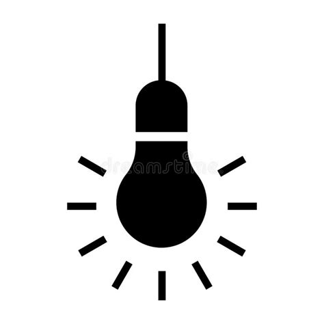 Glowing Light Bulb Vector Icon Stock Vector Illustration Of Technology Lightbulb 348889990