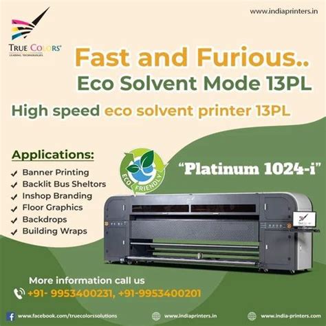 True Colors Banner Printing Machine 1024i Max Print Speed 1600 At