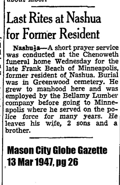 Frank Sumner Beach 1867 1947 Find A Grave Memorial