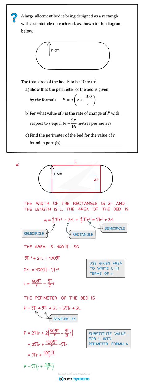Modelling With Differentiation Inc Optimisation 7 2 6 Aqa A Level Maths Pure Revision
