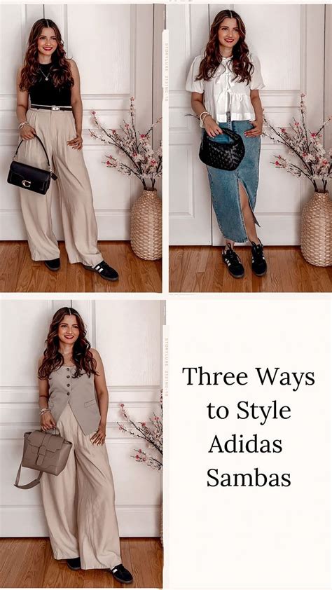 How To Style Adidas Sambas Chic Outfit Ideas For Women Ella Pretty Blog In 2024 Chic