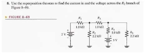 Answered 8 Use The Superposition Theorem To Find The Current In And