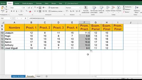 Como Se Saca El Promedio En Excel Design Talk