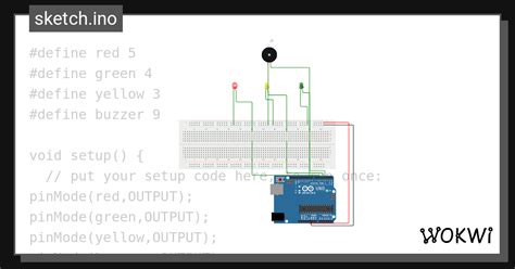 Traffic Signal Wokwi Esp32 Stm32 Arduino Simulator