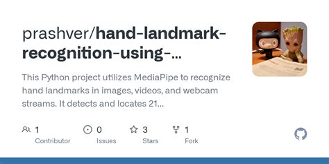 Github Prashver Hand Landmark Recognition Using Mediapipe This Python Project Utilizes
