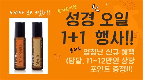보고 3일차 회복과 재생의 아이콘 성경오일 컬렉션 👑프랑킨센스 터치 구매시 미르 터치 무료 오늘 하루만 Youtube