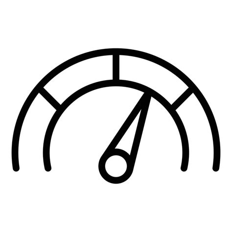 Speedometer Icon Outline Vector Meter Indicator 15891272 Vector Art At Vecteezy