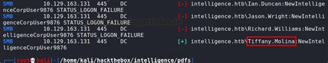 Intelligence Hackthebox Walkthrough Hacking Articles