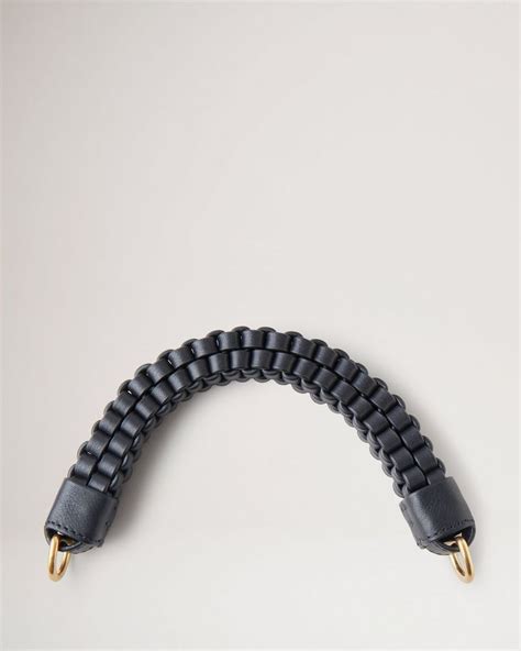 Small Iris Handle Black Heavy Grain And Silky Calf Iris Mulberry