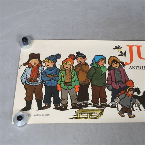 Ilon Wikland Efter Affisch Jul I Bullerbyn Astrid Lindgren Rabén