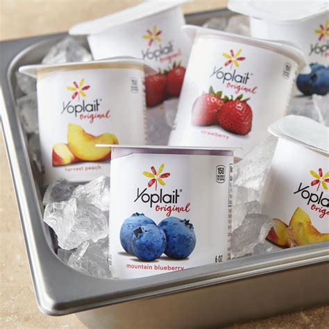 Yoplait® Original Yogurt Single Serve Cup Variety Pack Peach Strawberry Blueberry 18 Ct 6 Oz