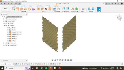 Solved Smooth Transition Between Perpendicular Wave Surfaces